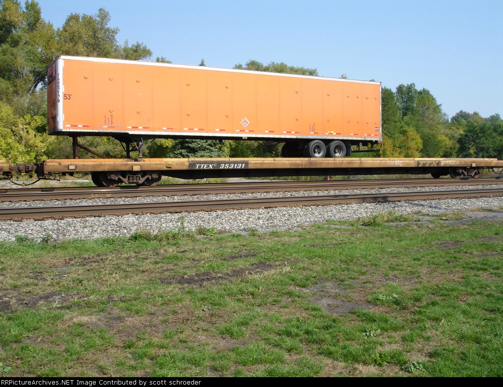 TTEX Flatcar 353131 w/SNLZ Trailer TA662178 EB